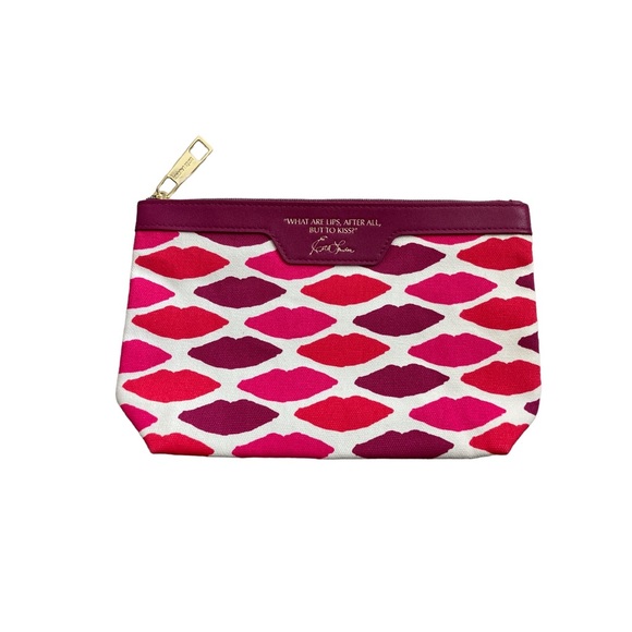 Estee Lauder | Bags | Estee Lauder Lip Print Make Up Bag Pouch | Poshmark
